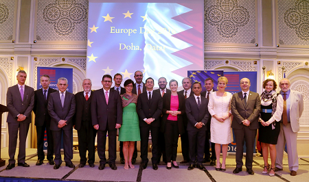 European Union member states’ Ambassadors in Doha at a meeting on ...