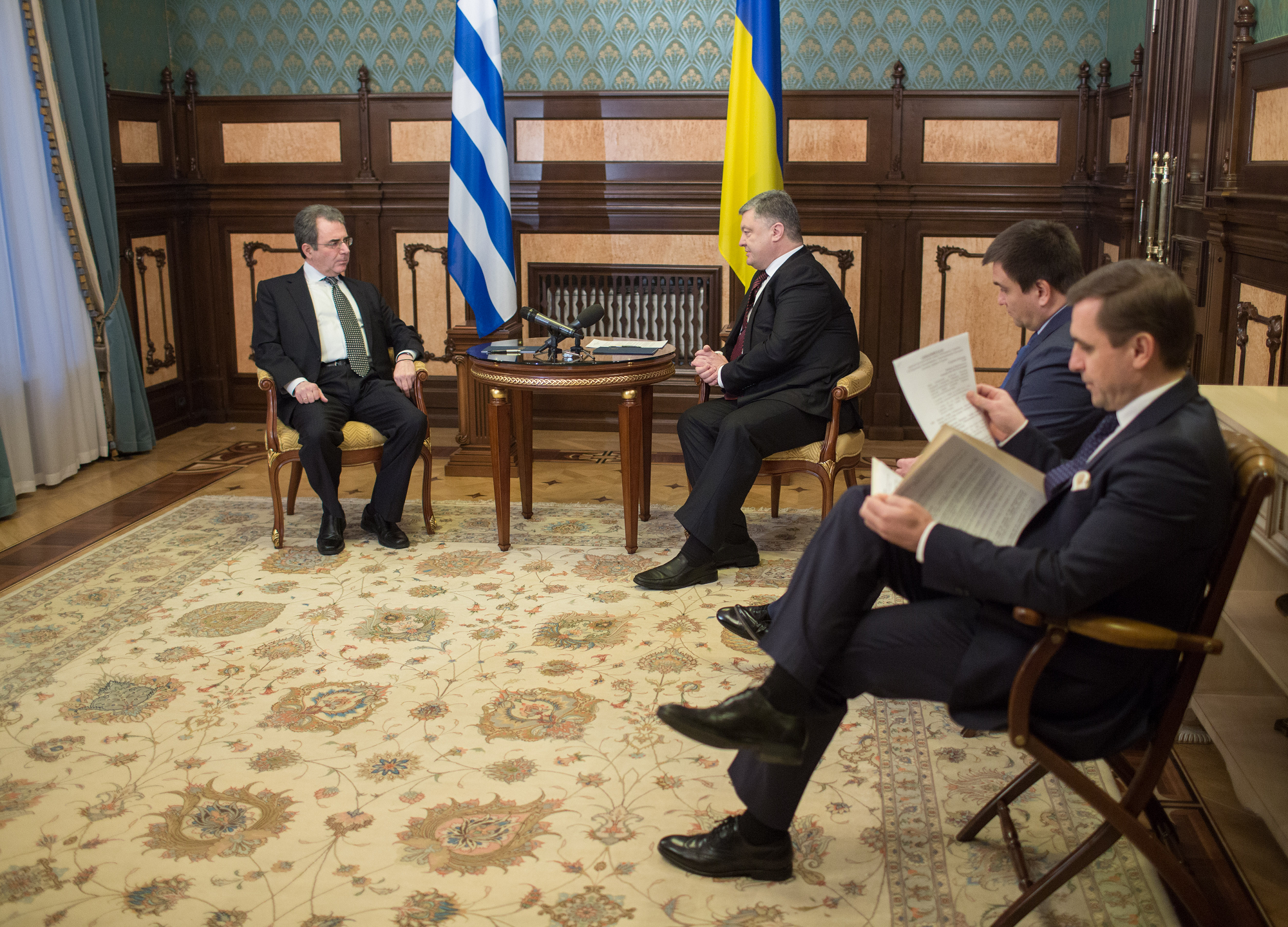 President of Ukraine Petro Poroshenko received credentials from ...